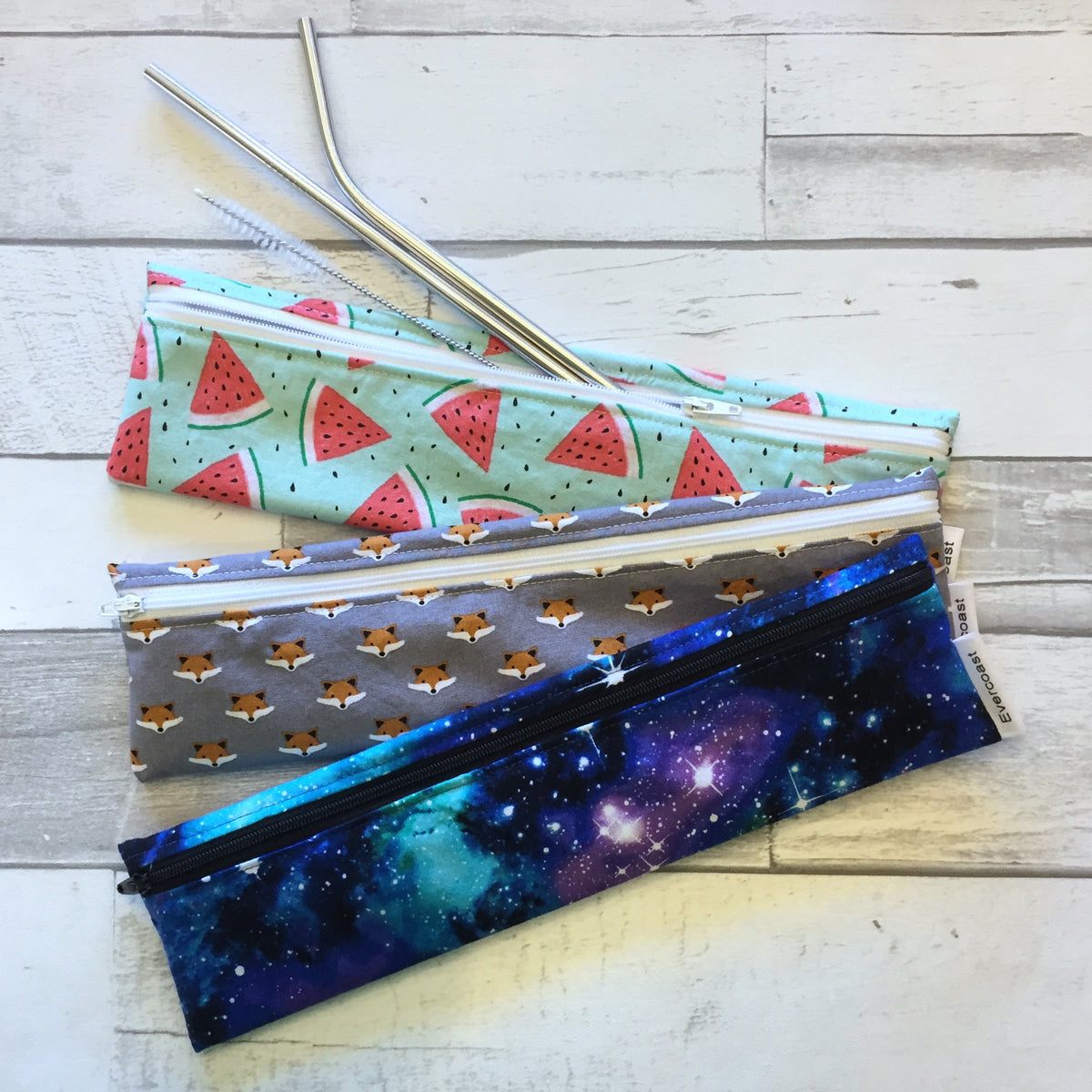 Reusable Straw/Utensil Bags – Evercoast Handmade